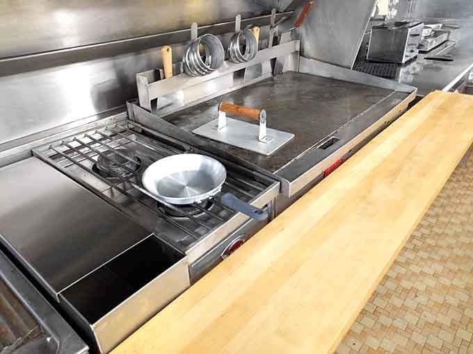 The battlefield where breakfast dreams come true&mdash;this restored grill has seen more eggs than a chicken farmer's worst nightmare.