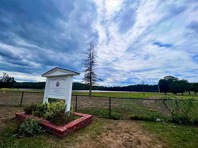 Lake Kenoza provides the backdrop, proving that castles and New England lakes are a surprisingly perfect match.