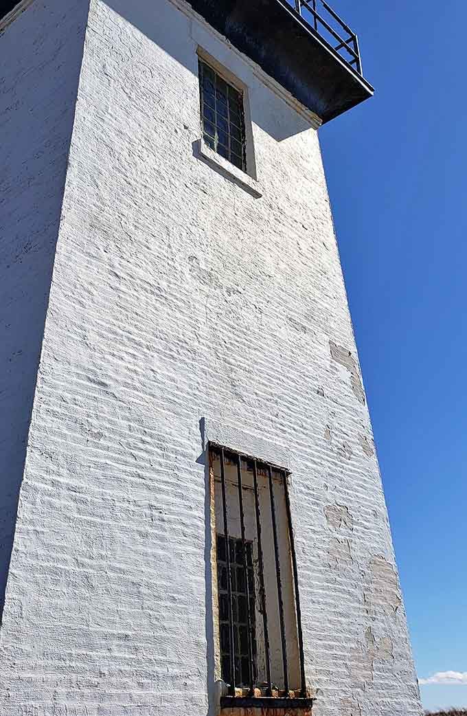 Look up at those weathered walls and imagine the lighthouse keepers who called this isolated spot home.