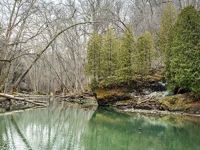 When water meets limestone and creates its own natural mirror, you know you've found something special here.