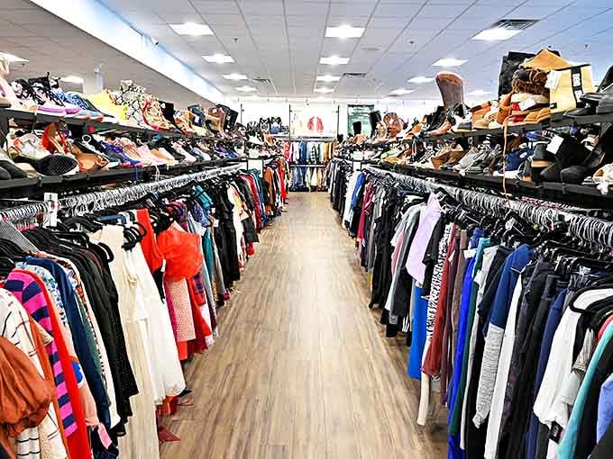 Wide, organized aisles that let you browse without performing contortionist moves. A refreshing departure from the typical thrift store obstacle course.