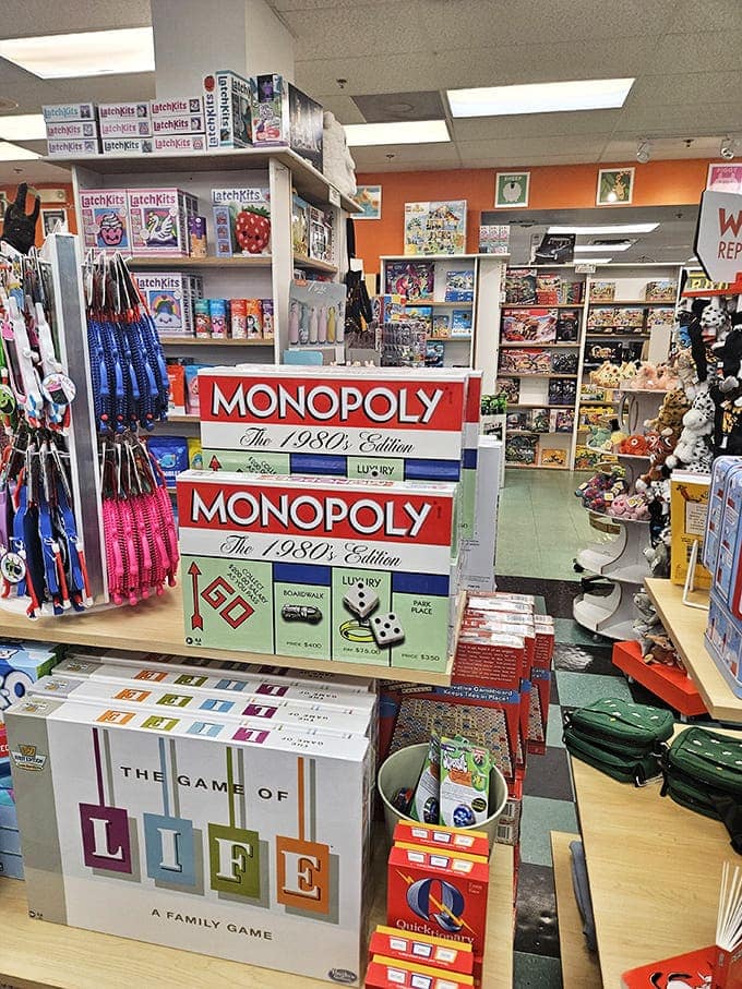 Board game heaven! Because sometimes you need Monopoly's 1980s edition to remind you why family game night ended in therapy.