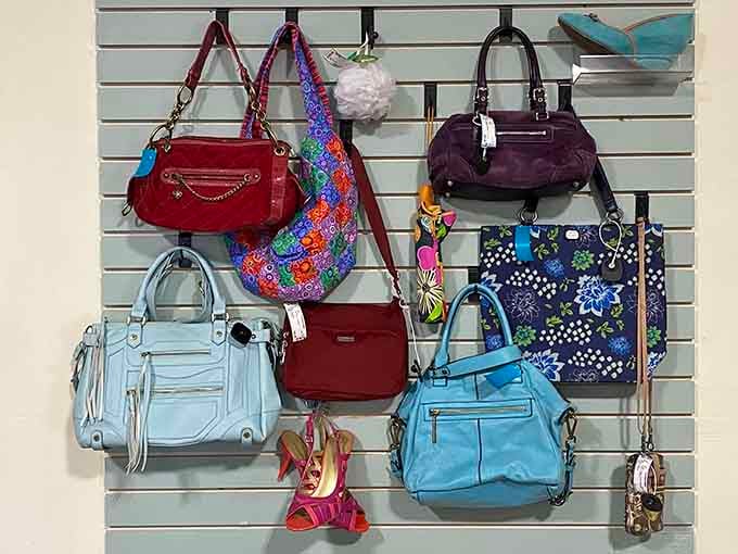 Handbag heaven for the budget-conscious fashionista. Each purse tells a story &ndash; and at these prices, you can afford to be a character in several tales.