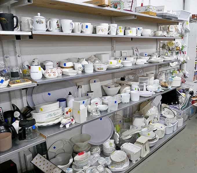 White dishware paradise! From grandma-approved teacups to sturdy serving bowls, this collection could outfit a dinner party for the entire neighborhood.