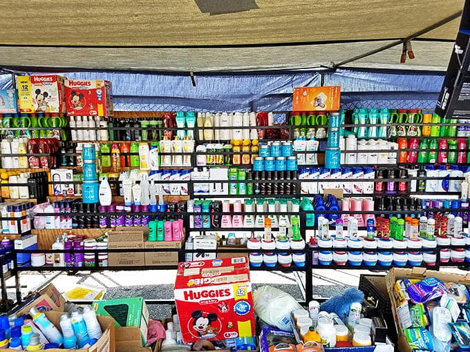 The toiletry section rivals any drugstore, minus the annoying overhead announcements and with enough options to stock a small hotel.