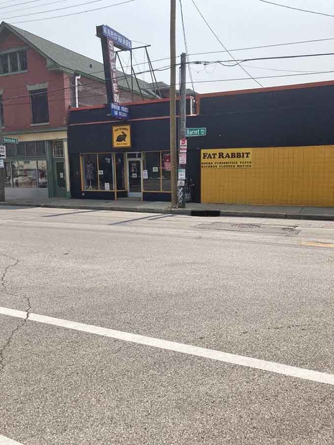 From the street, Fat Rabbit's bold yellow and black exterior stands out like a well-dressed peacock in a parking lot of pigeons.