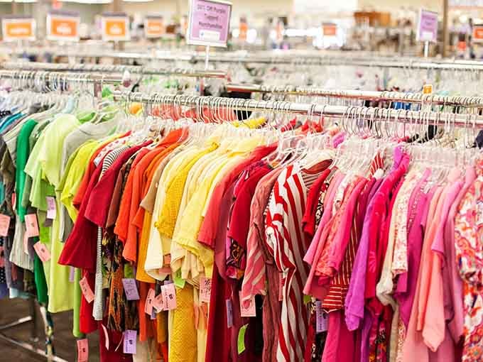 Color-coded organization turns browsing into a visual feast where every hue has its own dedicated space.