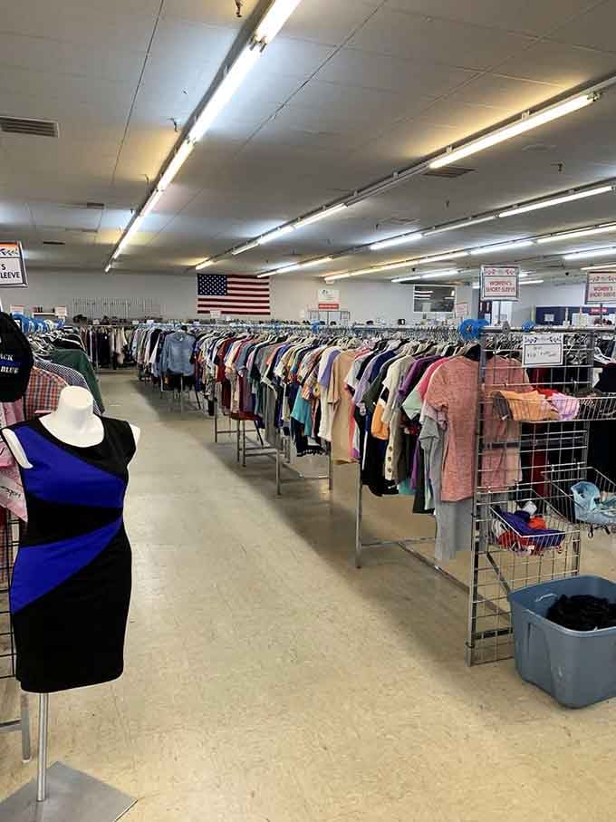 Fashion forward without the financial setback&mdash;racks of women's clothing organized with a precision that would impress Marie Kondo herself.