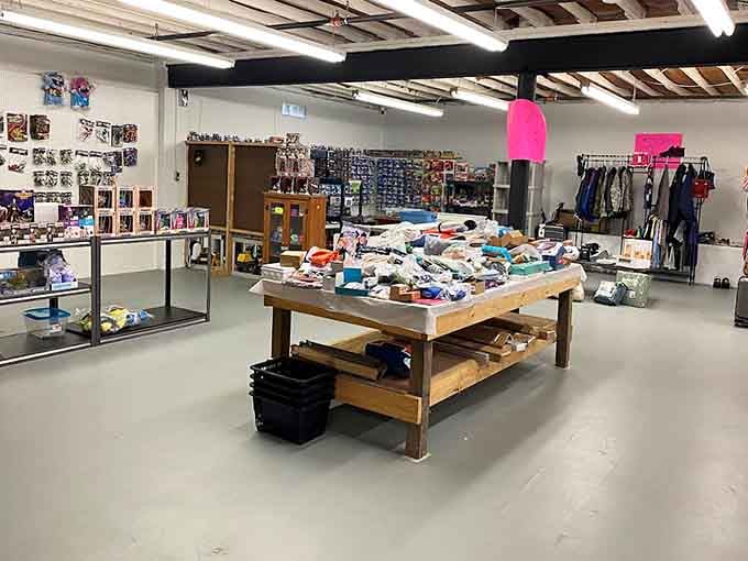 Clean, modern spaces showcase clothing and accessories with room to actually breathe while you browse comfortably.