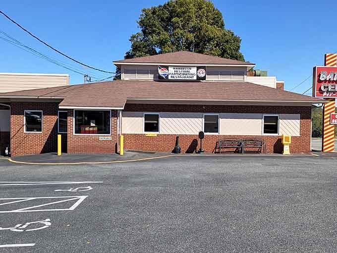 Classic brick and timeless signage - some things never go out of style for very good reasons.