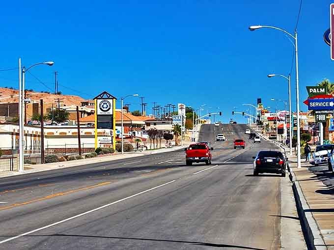 Wide desert streets stretch toward distant mountains, offering space to breathe and room for your retirement budget to relax.