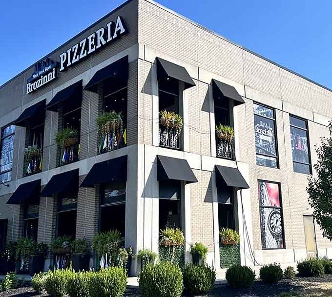 New York style pizza finds its Indiana home in this welcoming Speedway neighborhood spot.