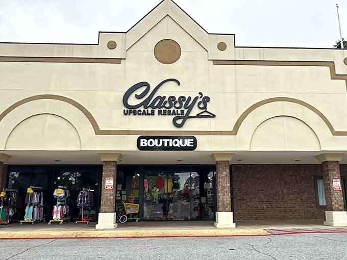 Classy's elegant facade promises upscale finds without the upscale prices your budget dreads.