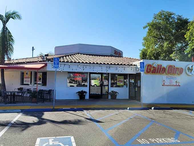 El Gallo Giro's modest exterior hides a world of flavor. Like finding a treasure chest disguised as a shoebox!
