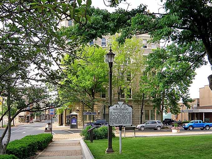 Shaded sidewalks and historic markers invite leisurely strolls through a downtown that respects its past while embracing today.