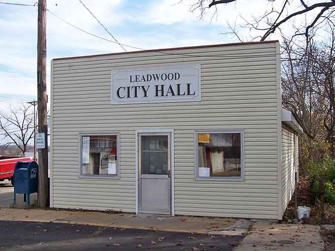 Leadwood's City Hall proves you don't need marble columns and gold trim to run a town that works for its people.. leadwood