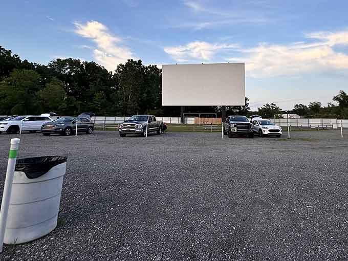 The gravel lot stretches wide and welcoming, ready to host another generation of families making summer memories.