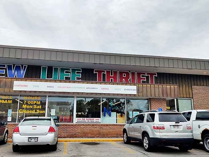 The spacious parking lot fills up fast because smart shoppers know where the best deals in Bellevue hide.