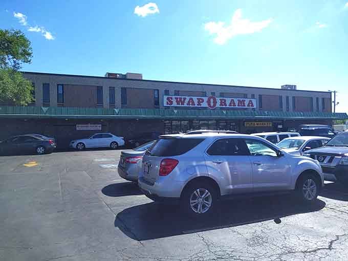That packed parking lot on a sunny day means smart shoppers know exactly where to find quality goods without mall prices.