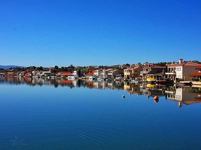 Waterfront living reflects perfectly in Victorville's marina, where desert meets unexpected aquatic beauty and reasonable rent checks.