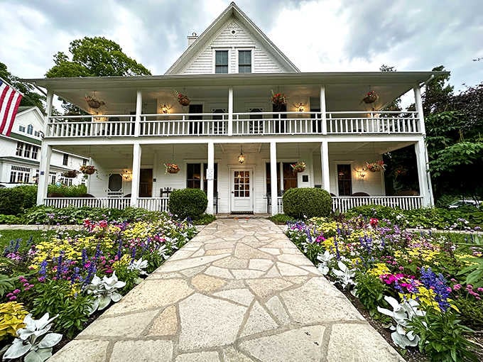 A Door County postcard come to life, with gardens that welcome you to Wisconsin's most charming breakfast destination.