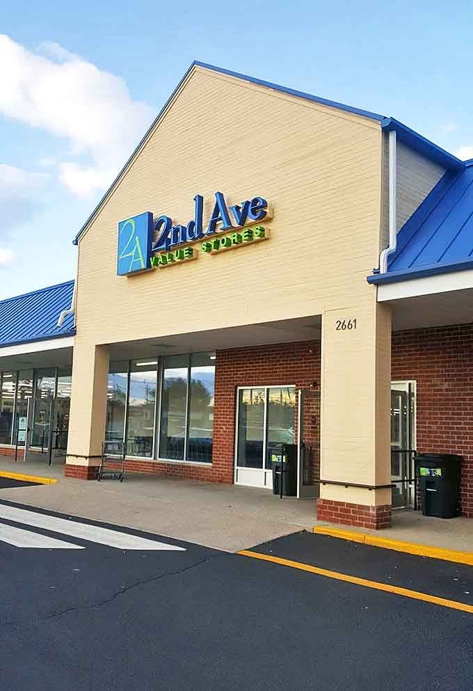 The clean, modern exterior promises organized aisles inside where treasure hunting becomes a refined art form rather than chaos.