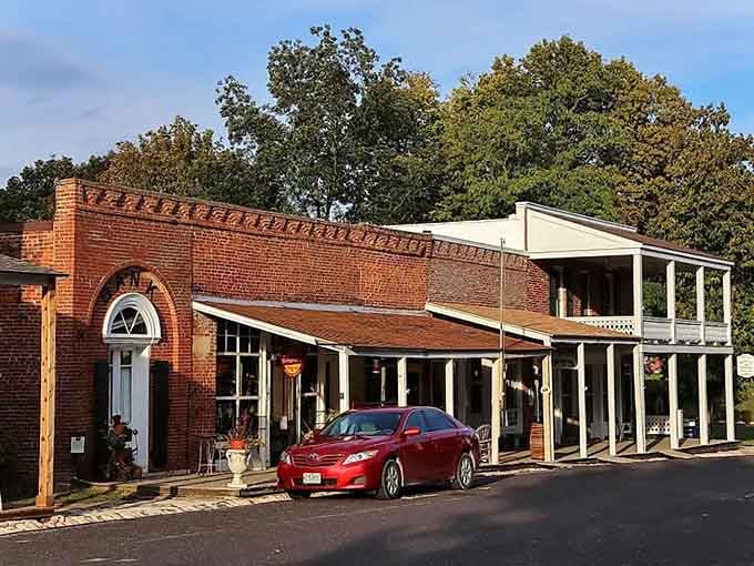 That distinctive brick facade with decorative details shows craftsmanship from an era when buildings were built to impress for centuries.