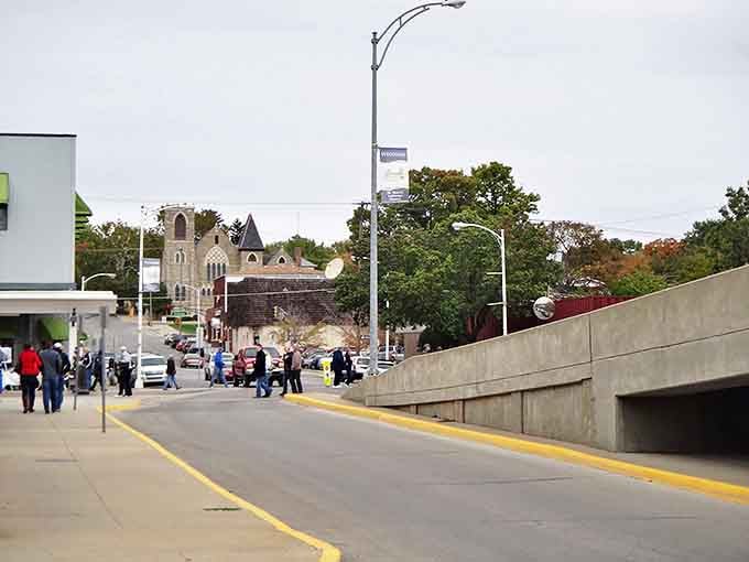 Stroll down Atchison's Commercial Street and you might just forget what century you're in &ndash; those lamp posts aren't just for show!