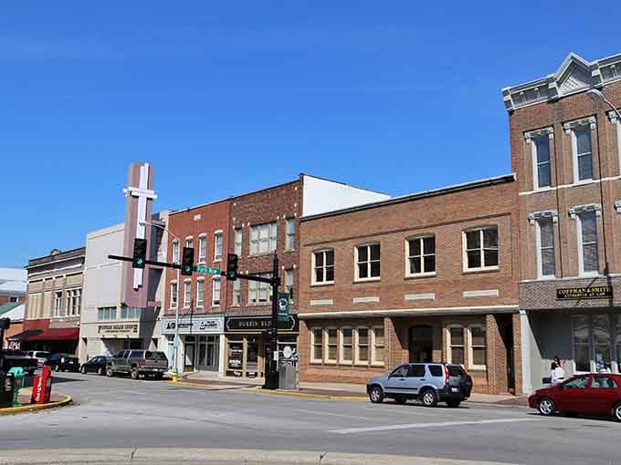 Downtown's mix of old and new architecture reflects a community that honors its past without overcharging for it.