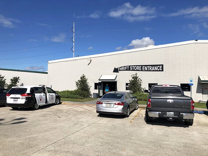 Simple signage, spectacular savings! Bridge House Thrift Store proves you can't judge a shop by its storefront.
