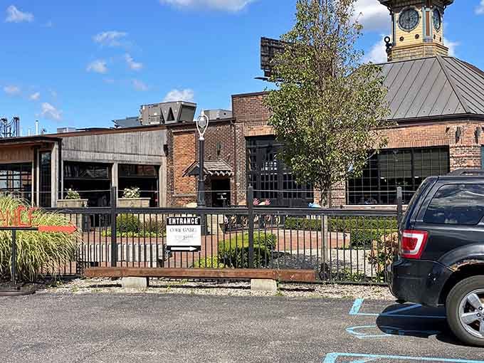 Behind that ornate entrance and patio seating lies a German-inspired feast that'll make your taste buds sing opera.