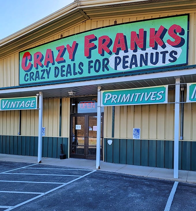 "Crazy Deals for Peanuts" isn't just clever marketing&mdash;it's practically a binding contract with treasure hunters everywhere.