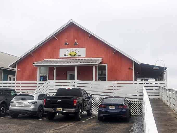 The white fence and country charm make you feel like you're visiting grandma's farm for Sunday breakfast.