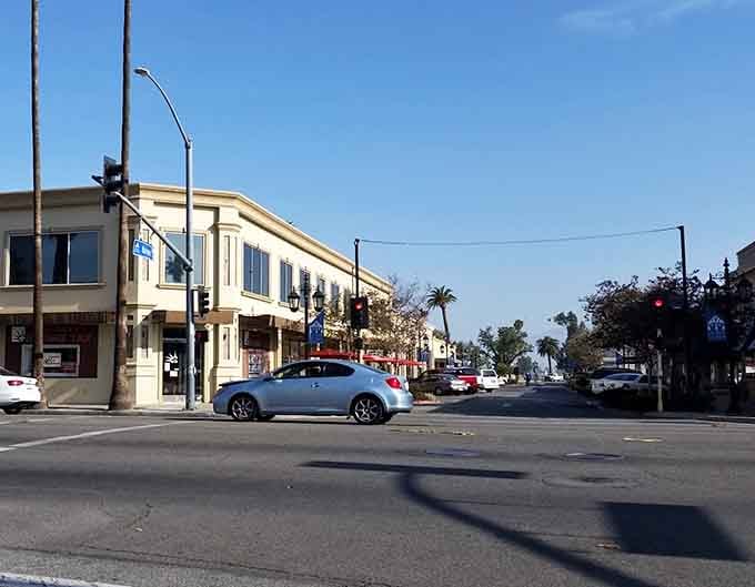 Quiet intersections and local businesses define Hemet's downtown, where your dollar stretches further than in California's flashier cities.