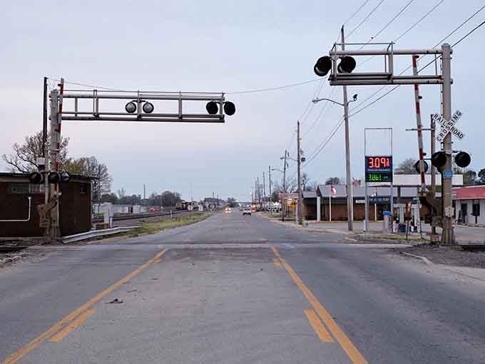 Hoxie's railroad crossing captures the essence of small-town living - fewer distractions, lower costs, and authentic connections.