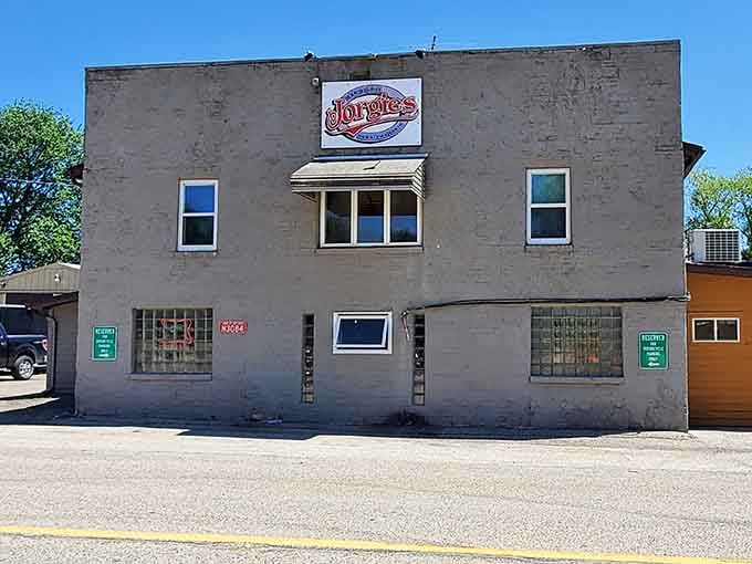 Sunlight bathes this simple structure where generous portions and friendly service create the perfect small-town dining experience.