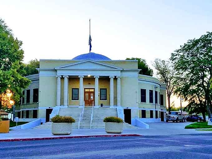 Lovelock's historic courthouse represents the stable, affordable communities that make retirement dollars stretch further.