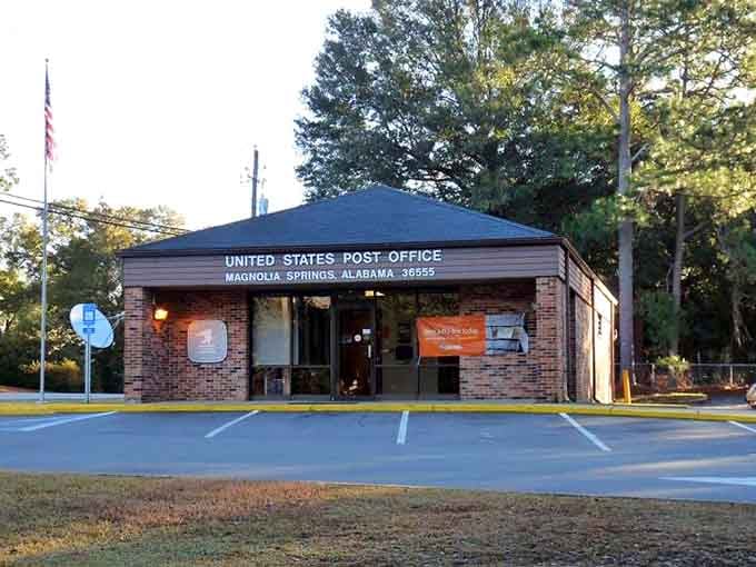 This classic post office building serves the community with old-fashioned dedication and Southern hospitality you can feel.
