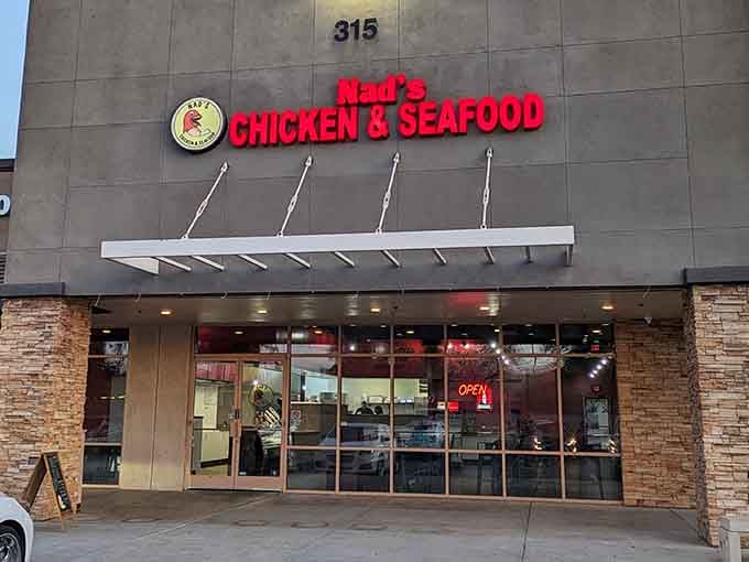 Clean lines and big windows showcase a family operation where every piece of chicken gets the royal treatment it deserves.