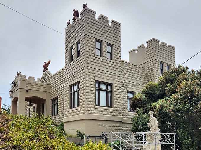 The tower standing guard over all creates drama worthy of any medieval legend or romance novel.