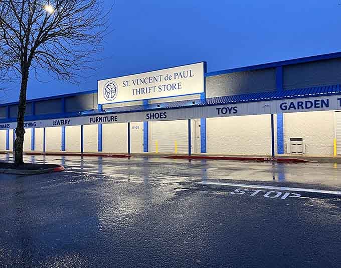 Early morning light hits the storefront just right, illuminating possibilities before the crowds arrive for the day.