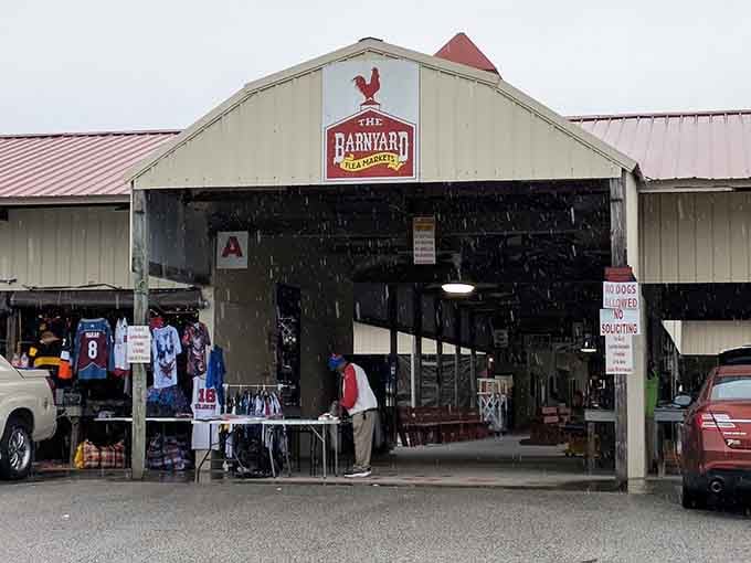 Even on overcast days, the promise of indoor treasures and covered shopping keeps the bargain hunters coming back.