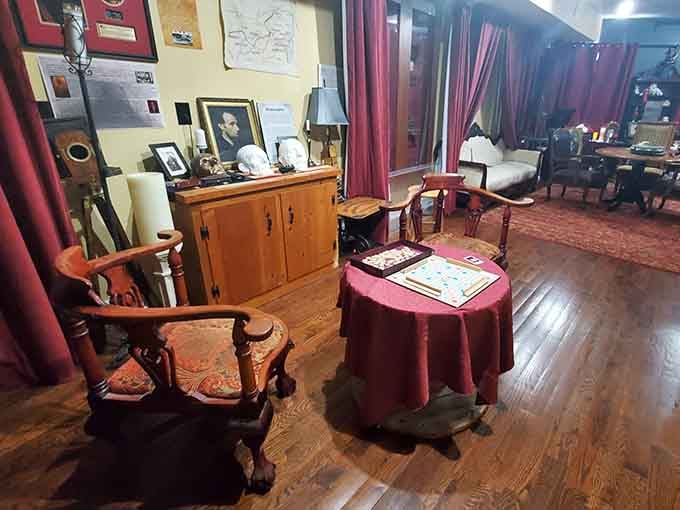 The museum's collection spreads across multiple rooms, each corner revealing another intriguing piece of supernatural history and folklore.