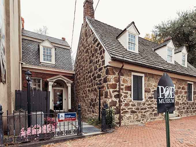 The stone cottage's weathered walls have witnessed Richmond's transformation since Poe walked these very streets long ago.