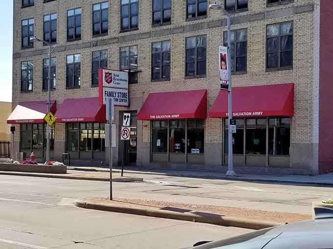 The urban setting and classic architecture remind us that great finds exist in every neighborhood, waiting to be discovered.