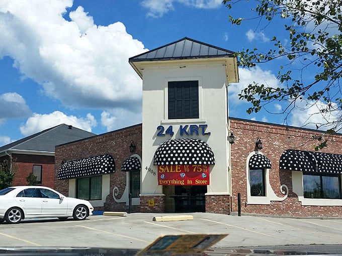 Local shopping thrives at boutiques like 24 Krt, where polka-dotted awnings add whimsy to brick-and-mortar retail therapy sessions.