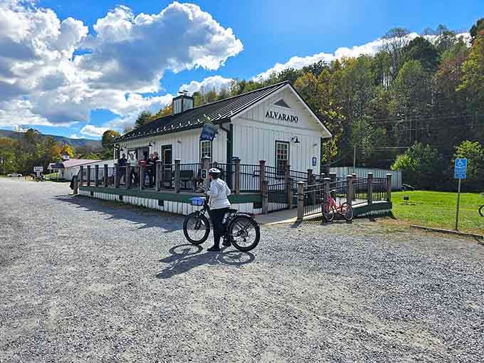 Alvarado Station sits ready to fuel your biking adventure with snacks and that small-town hospitality you've been missing.