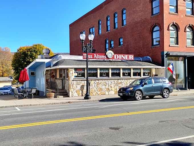 Miss Adams Diner serves breakfast in a classic silver bullet that's probably fed three generations by now.