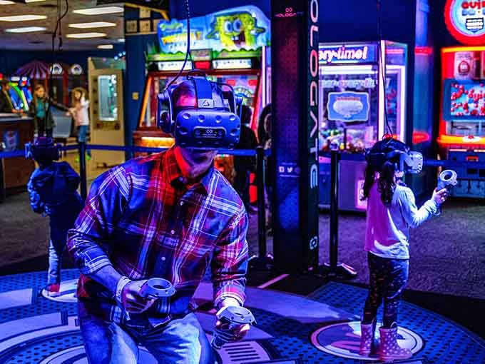 Virtual reality gaming that transports you somewhere else entirely, though Albany's pretty great too if we're being honest here.