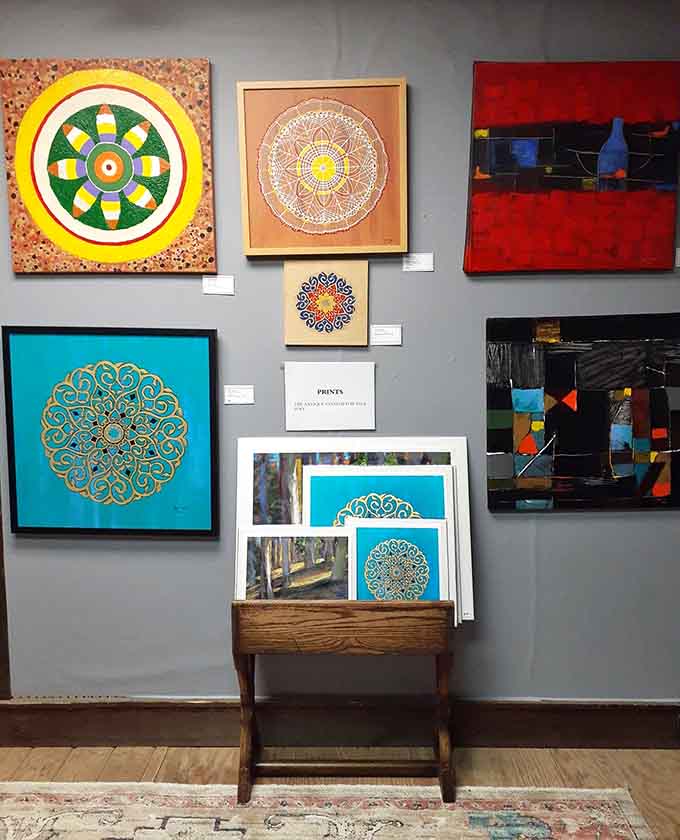 A gallery wall waiting to happen! These vibrant mandalas and geometric prints could transform your boring hallway into an Instagram-worthy art installation.